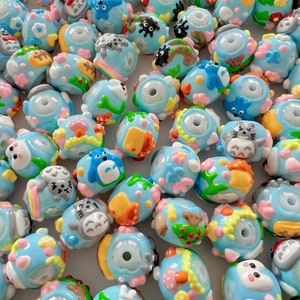 Totoro Hand Painted Beads - Etsy