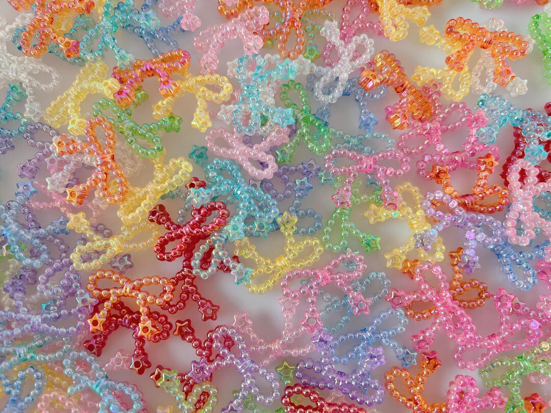 Clear Bubble Bow Beads - Etsy