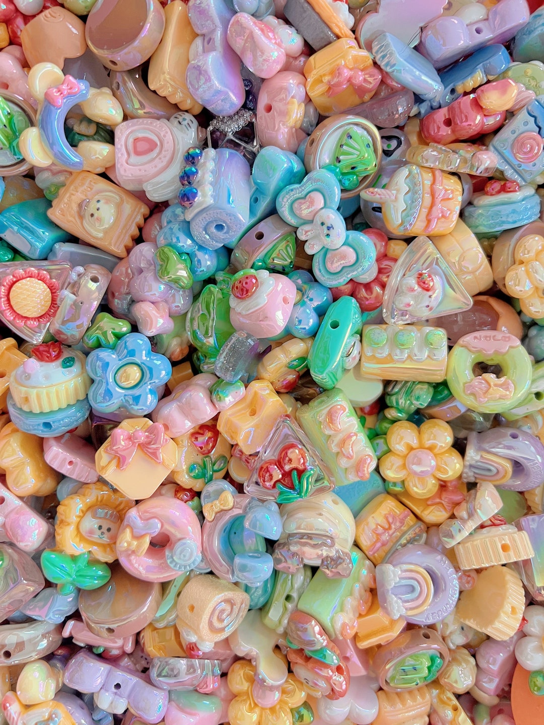 Mixed Shape Charm Beads - Etsy