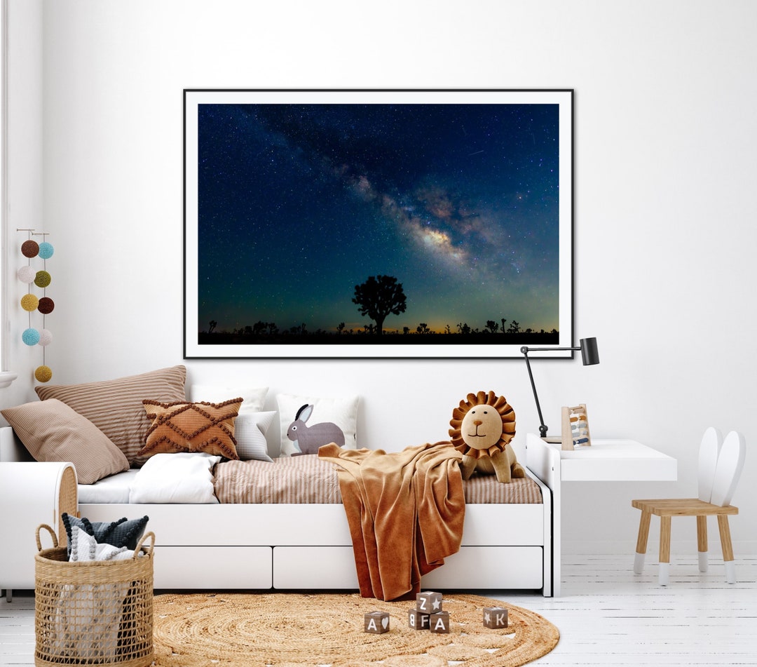 Milky Way Over Joshua Tree the Milky Way Rising Over a Field of Joshua ...