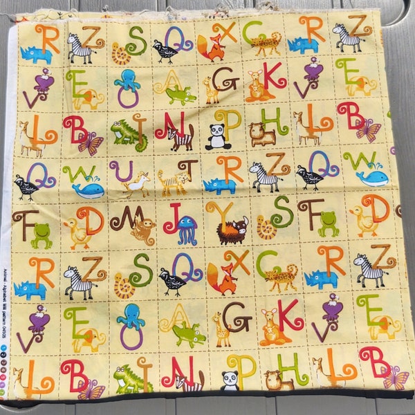 Alphabet Fabric - Etsy
