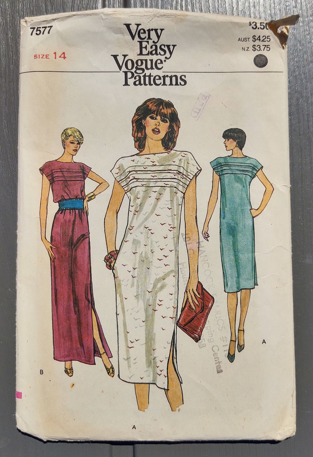 Vintage Very Easy Vogue Pattern 7577 Misses’ Dresses Size 14 - Etsy