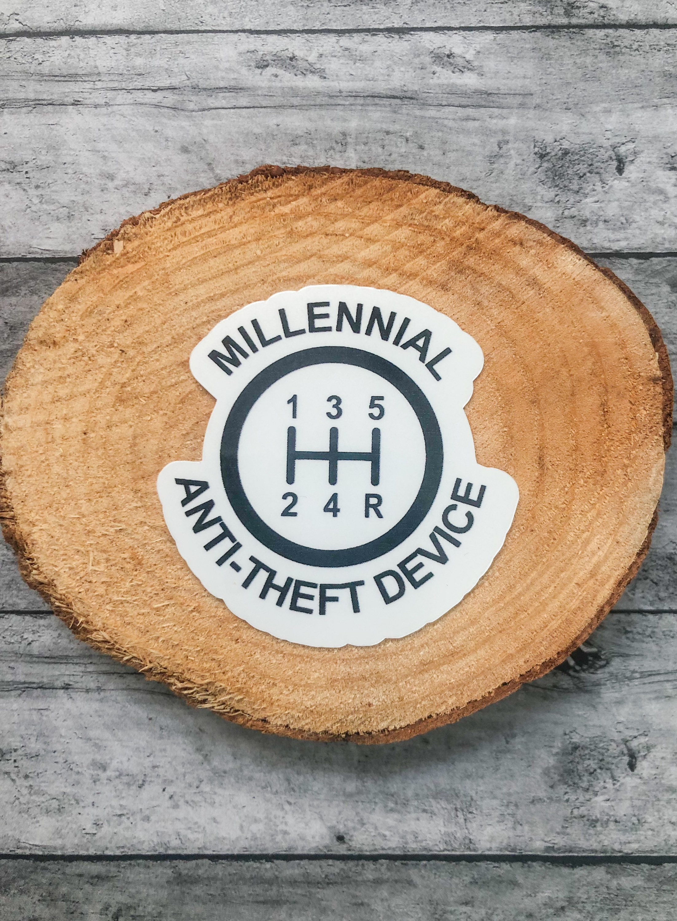 Millennial Anti Theft Device Sticker | Laptop Sticker | Waterproof ...