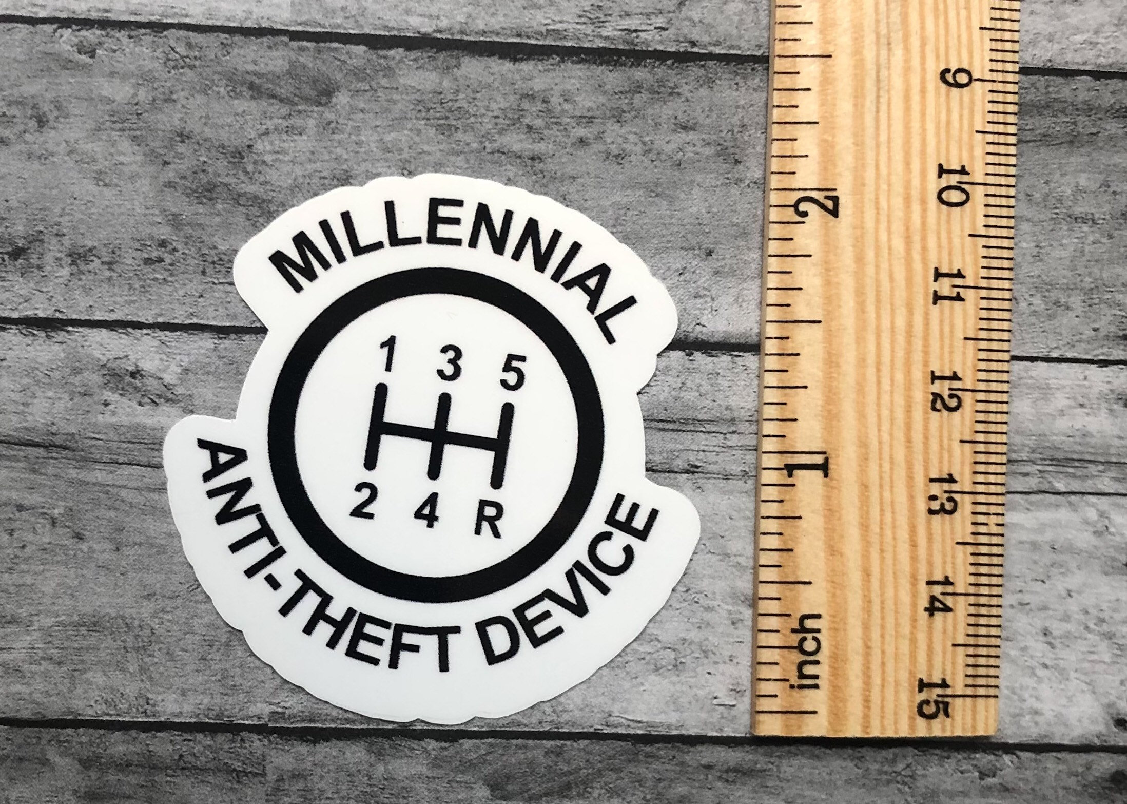 Millennial Anti Theft Device Sticker | Laptop Sticker | Waterproof ...