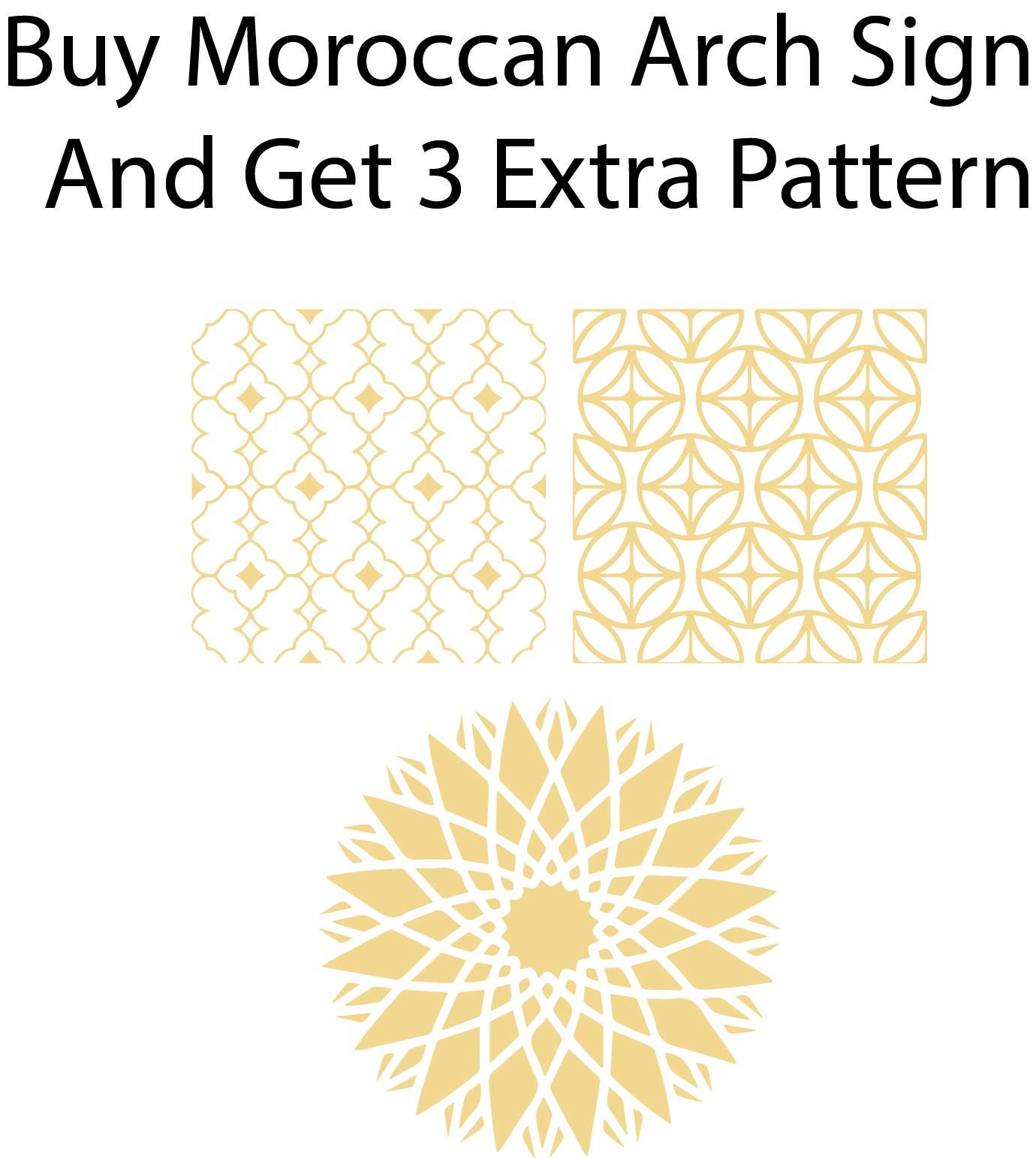 Moroccan Arch Sign - Omtech Glowforge Cricut Silhouette | Laser Cut ...