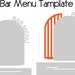 Bar Menu Sign SVG Template | Acrylic Sign | Double Arch - Laser Cut ...