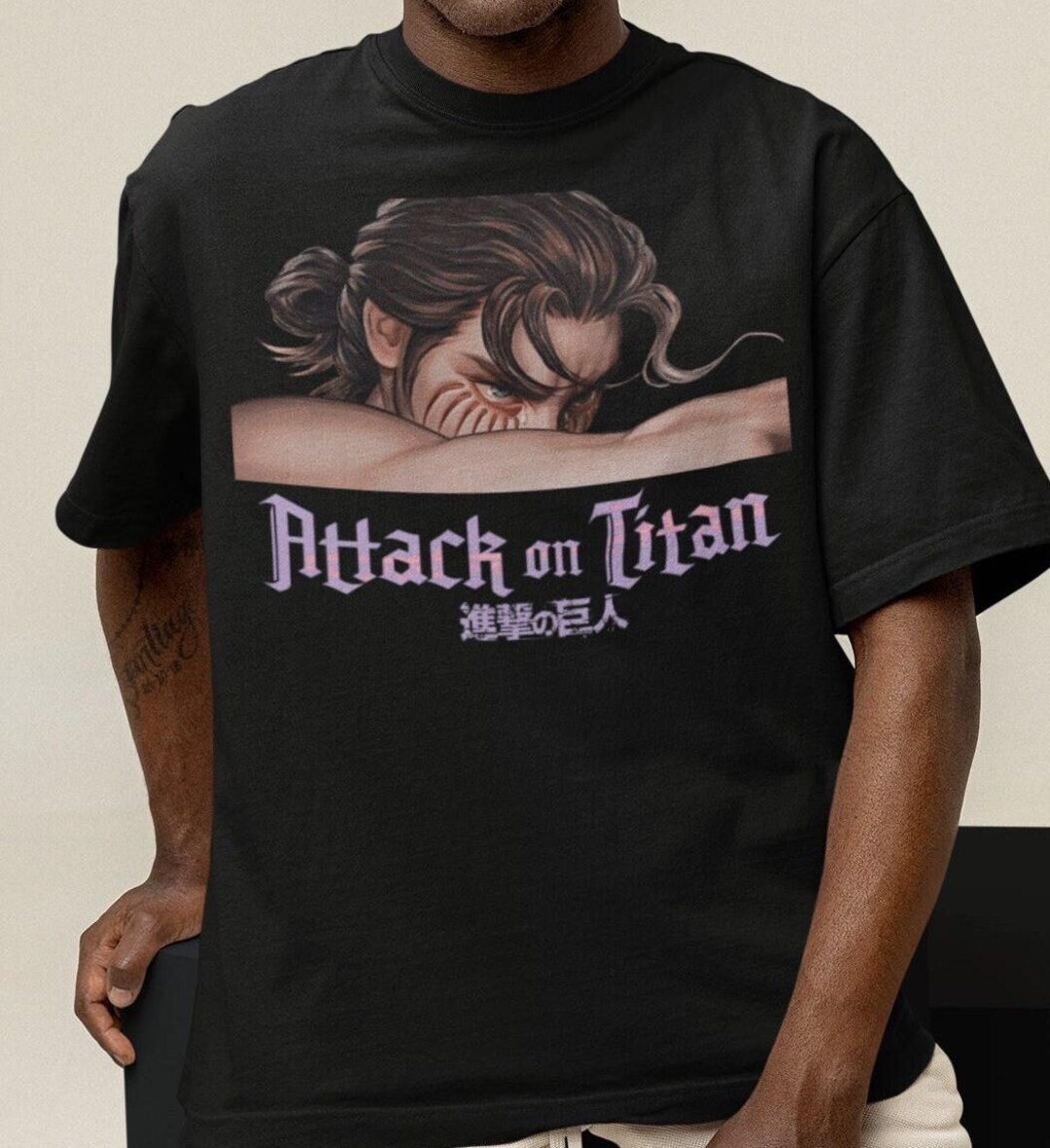 Anime AOT, Titan Anime, Vintage Anime Shirt, Levi Acker, Eren Jeag - Etsy