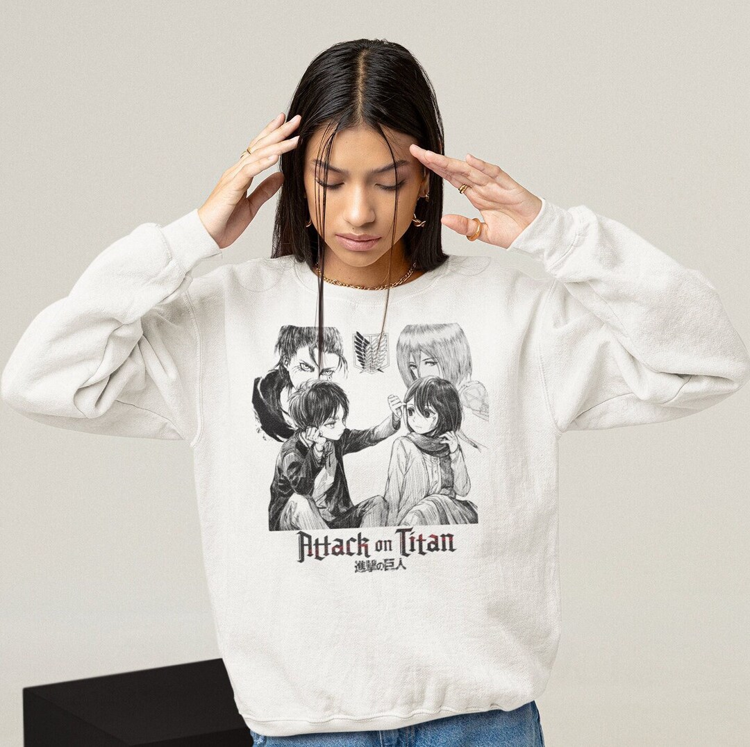 Anime AOT Titan Anime Vintage Anime Sweatshirt - Etsy