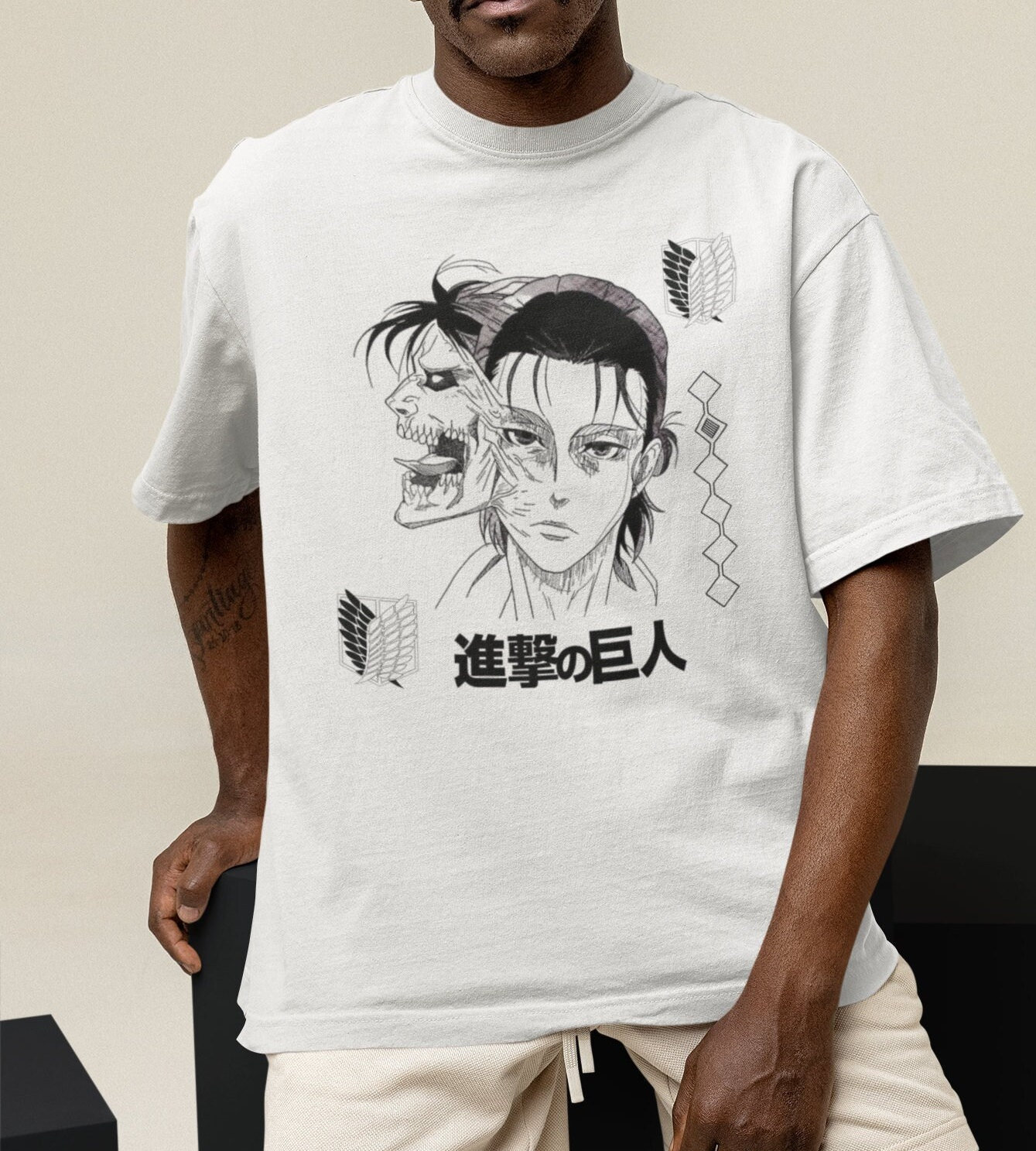 Anime AOT Titan Anime Vintage Anime Shirt - Etsy