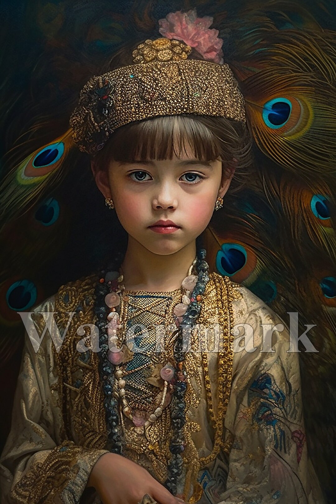The Feather Collector, Fine Art Canvas Print, Signed Art by Barbara ...