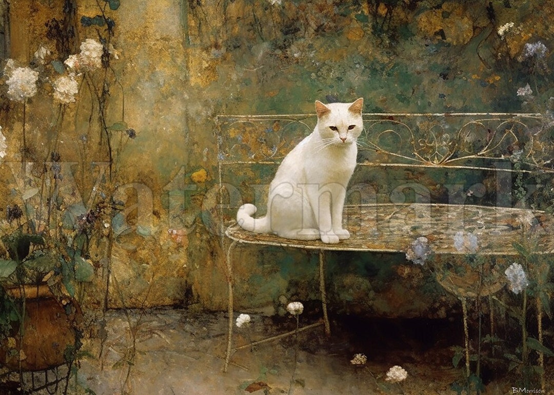 Cat Print, Rhett Catching Some Sun Rays. Fine Art Paper Print, Signed ...