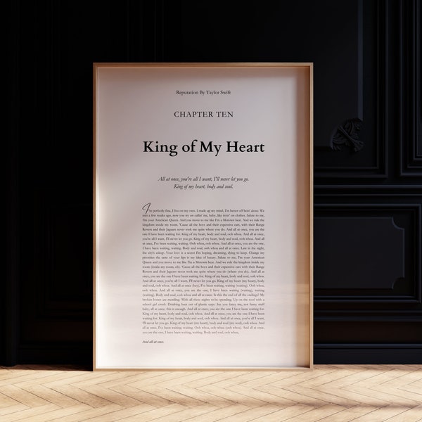 King of My Heart - Etsy