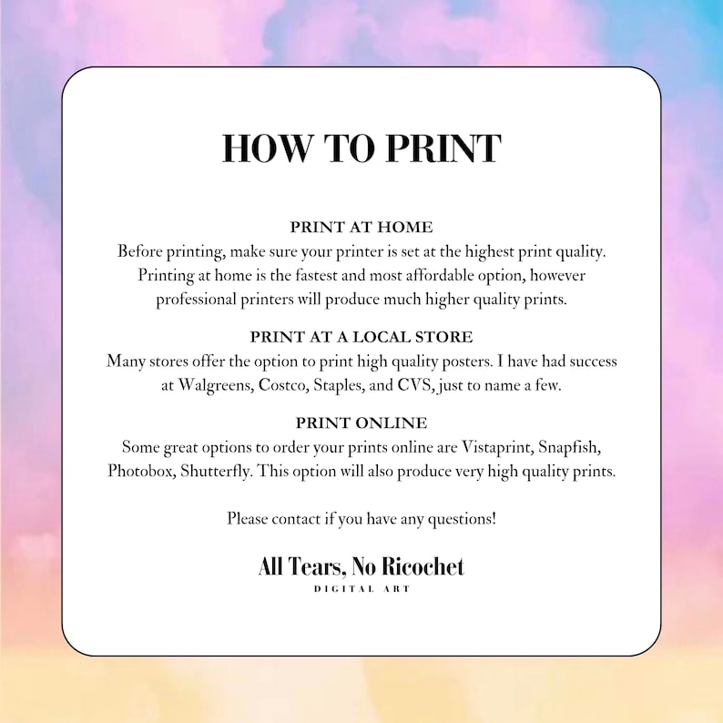 How Did It End Lyrics Digital Print Tortured Poets Dept Taylor Swift ...