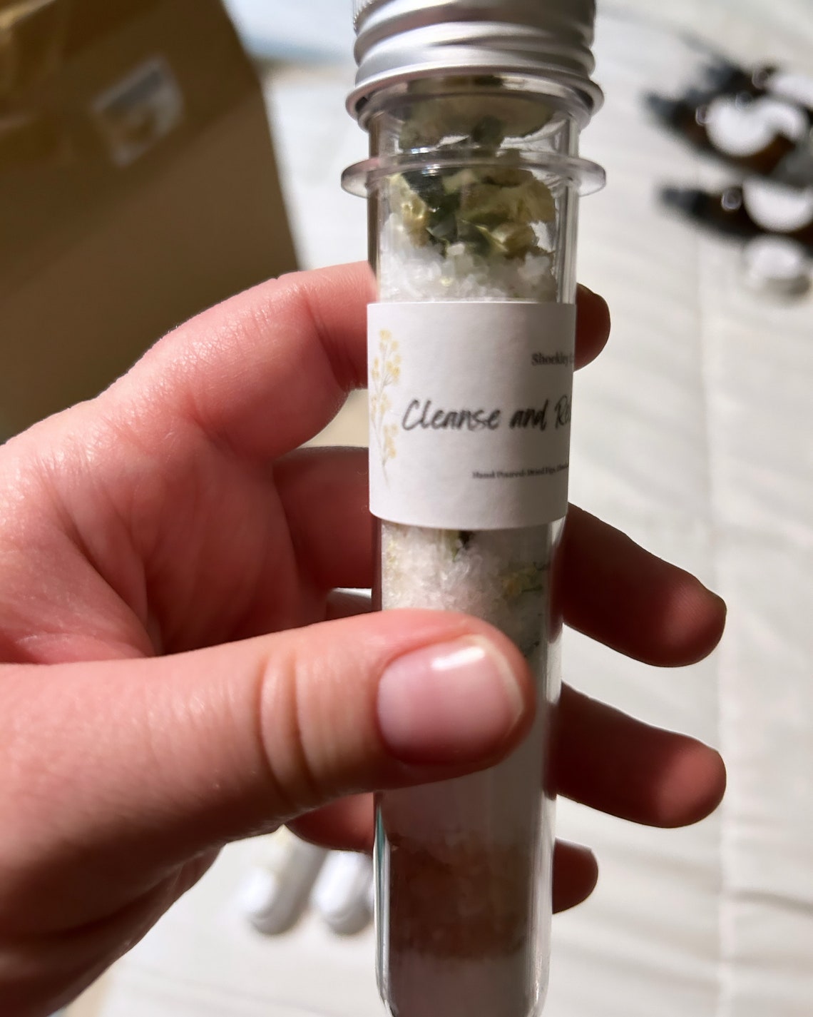 Bath Salts: Wellness Series gift Box of 4 - Etsy