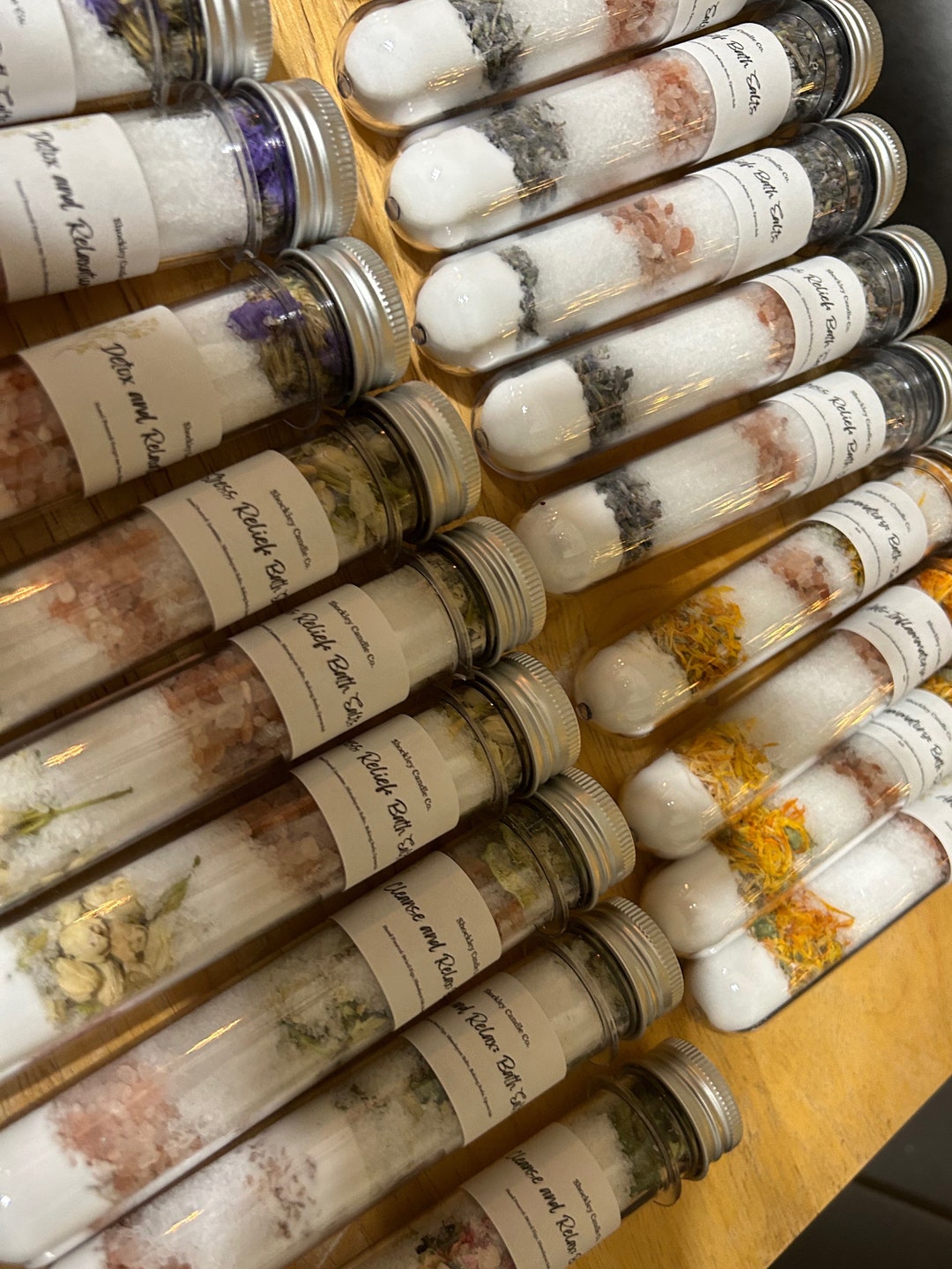 Bath Salts: Wellness Series gift Box of 4 - Etsy