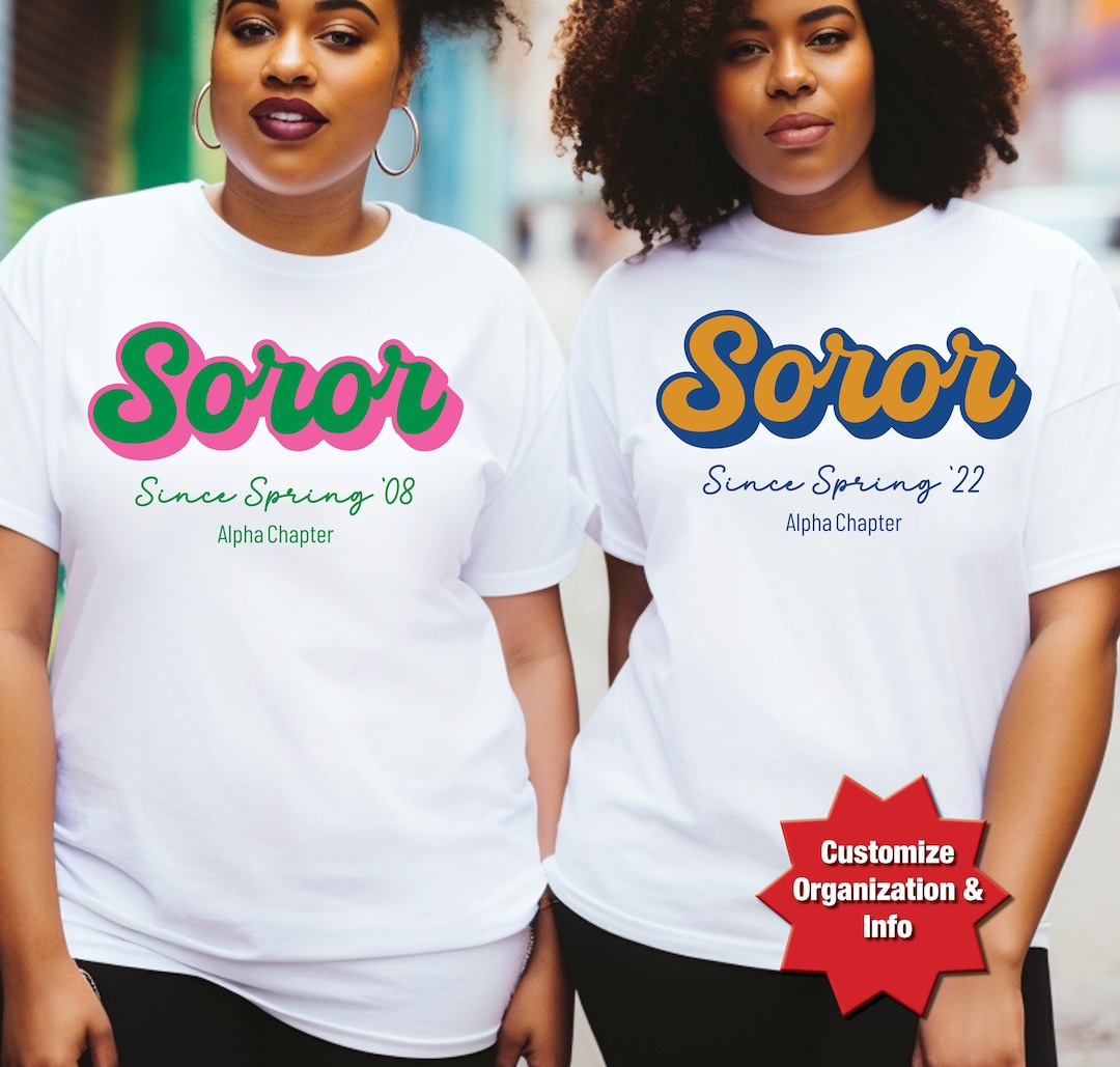 Sorority Greek Letter Shirt: Alpha Soror, Delta Shirt, Zeta Soror Shirt ...