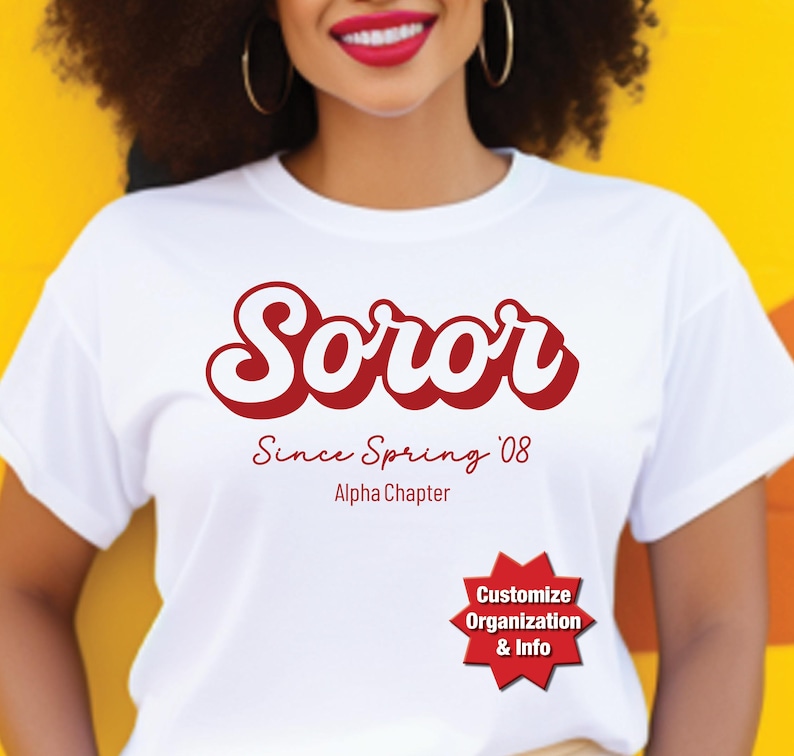Sorority Greek Letter Shirt: Alpha Soror, Delta Shirt, Zeta Soror Shirt ...