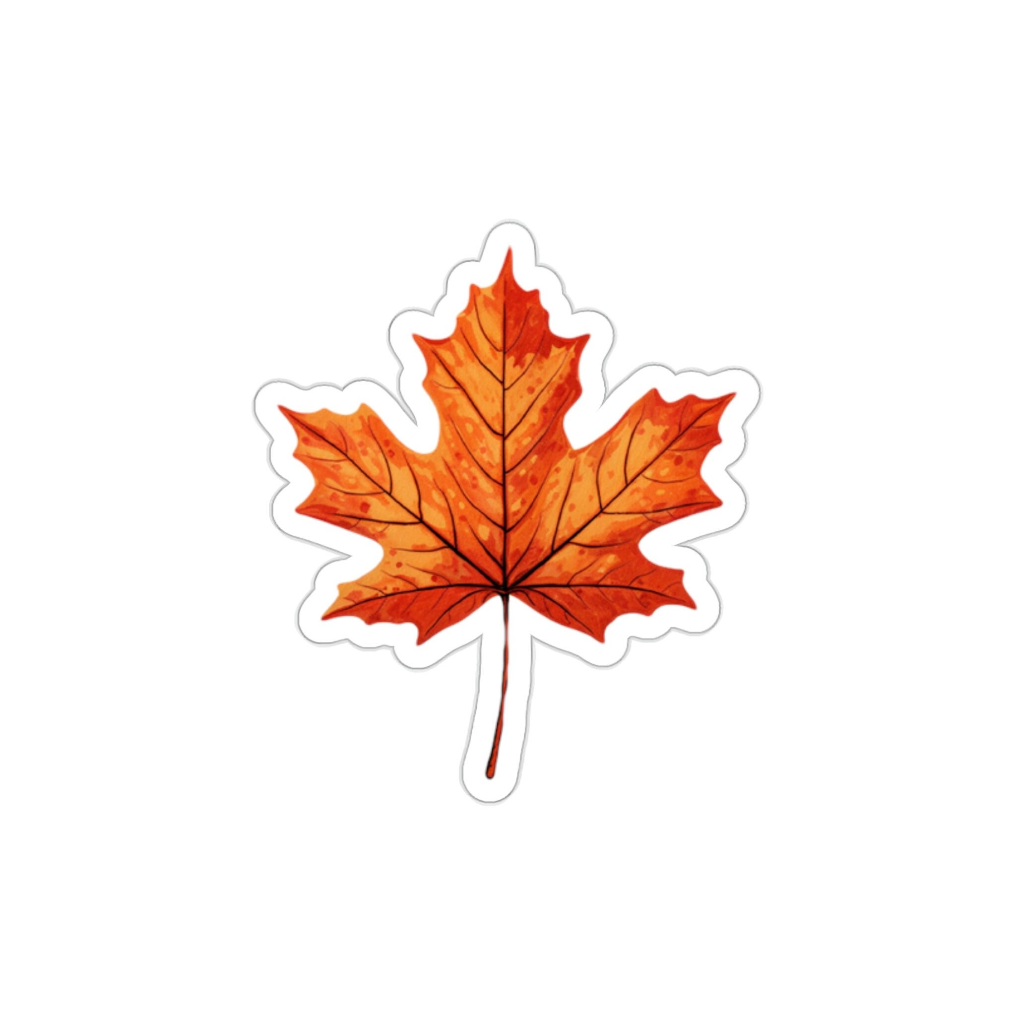 Maple Leaf Die Cut Sticker - Perfect for Autumn Decor - Etsy