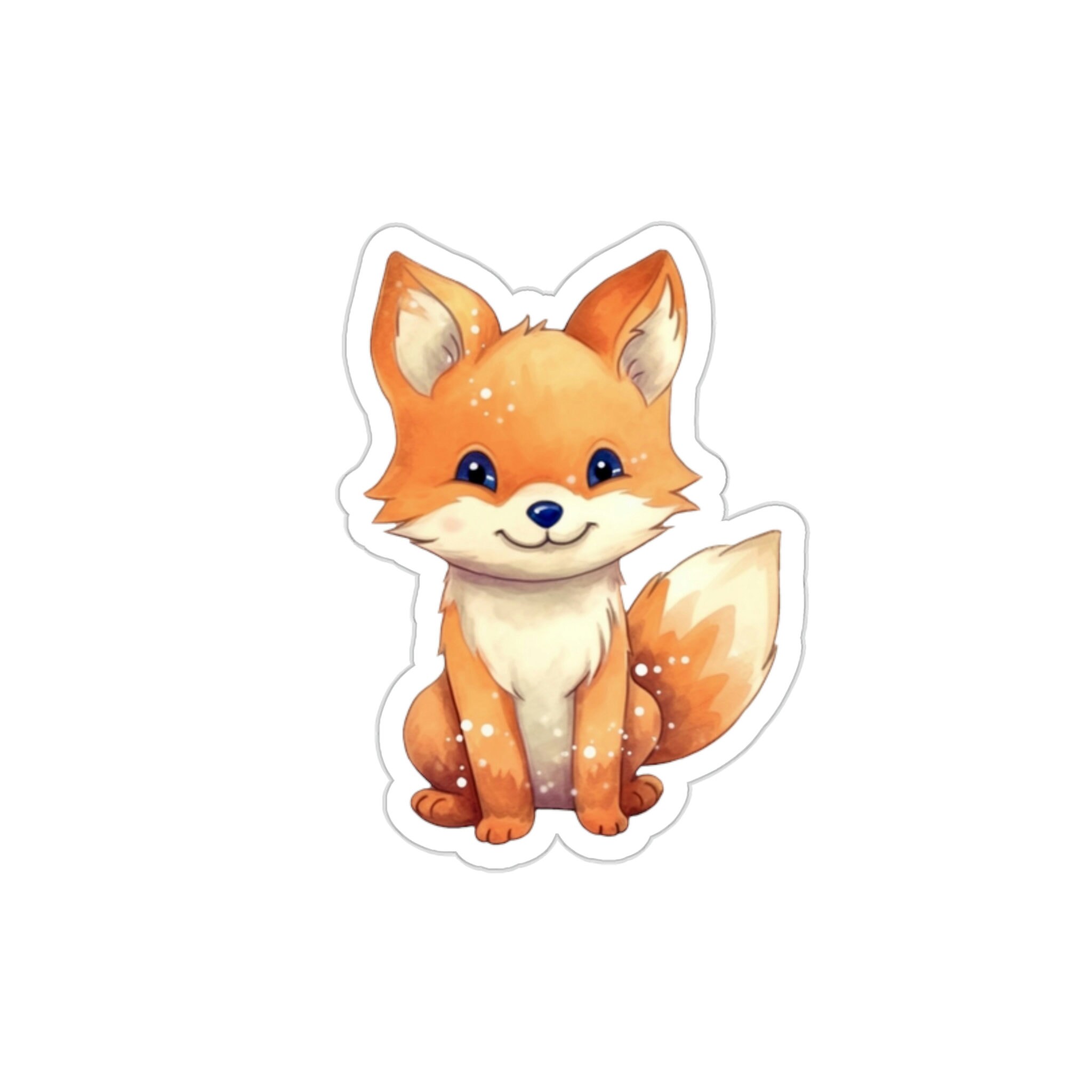 Cartoon Fox Die Cut Sticker Perfect Gift for Nature Lovers - Etsy