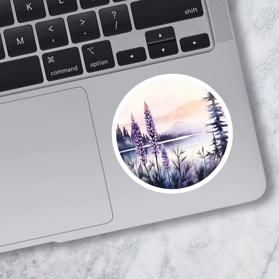 Maine Sticker, Purple Lupines, Watercolor Sticker, Lupine Sticker, Gift ...