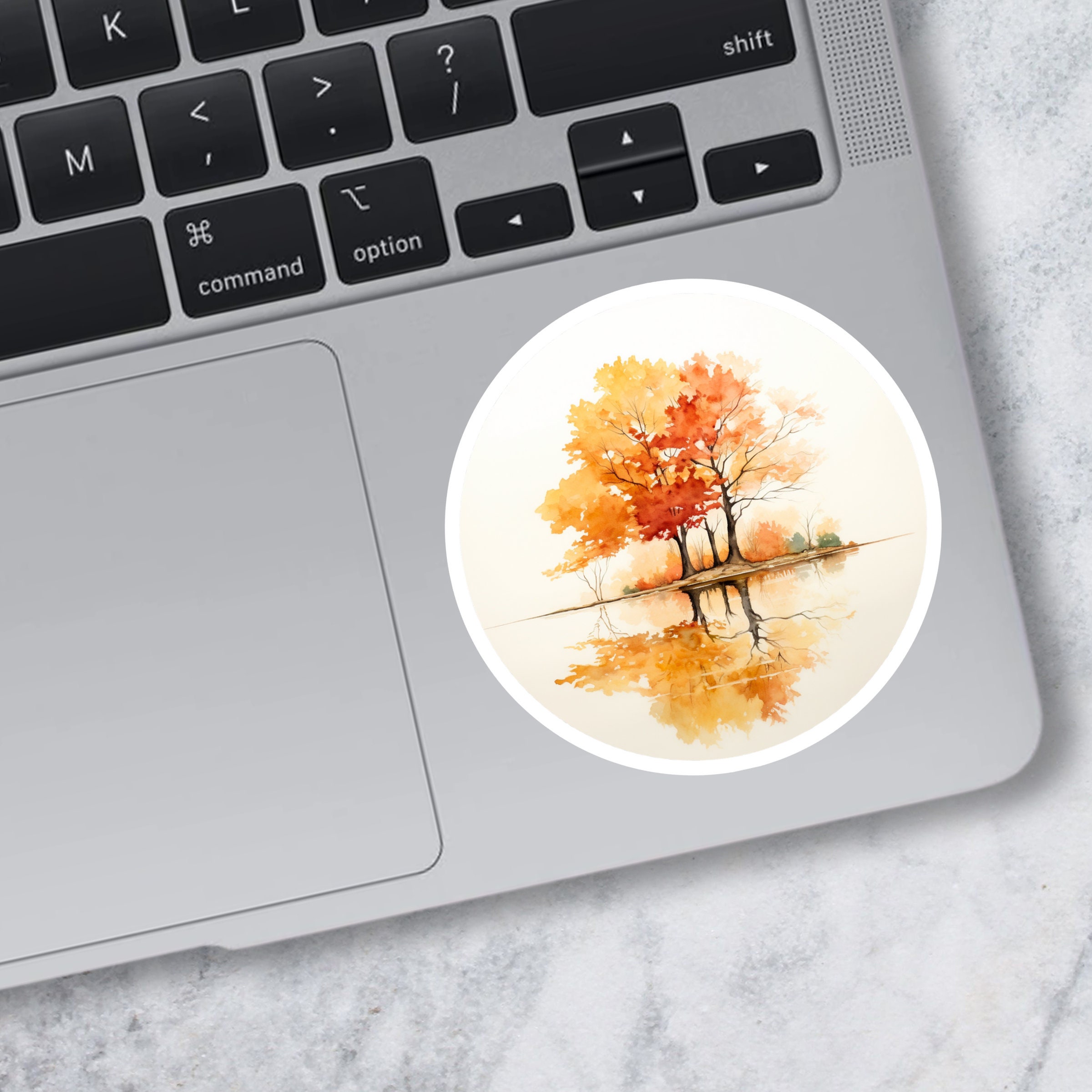 Fall Reflections: Autumn Tree Sticker Fall Foliage Maple - Etsy