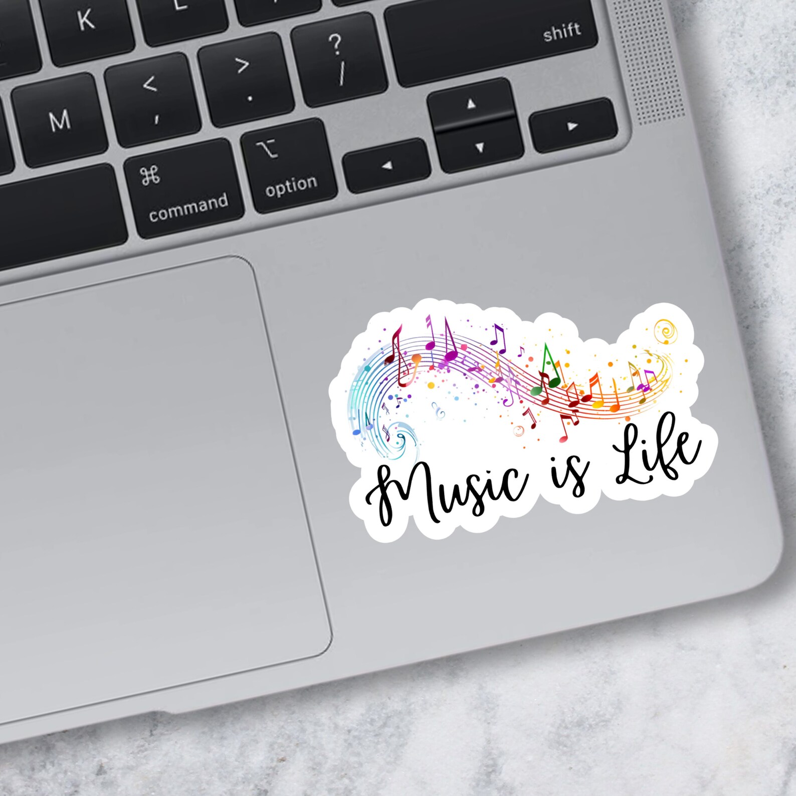 Colorful Music Notes Sticker T For Music Lover Musician Choir