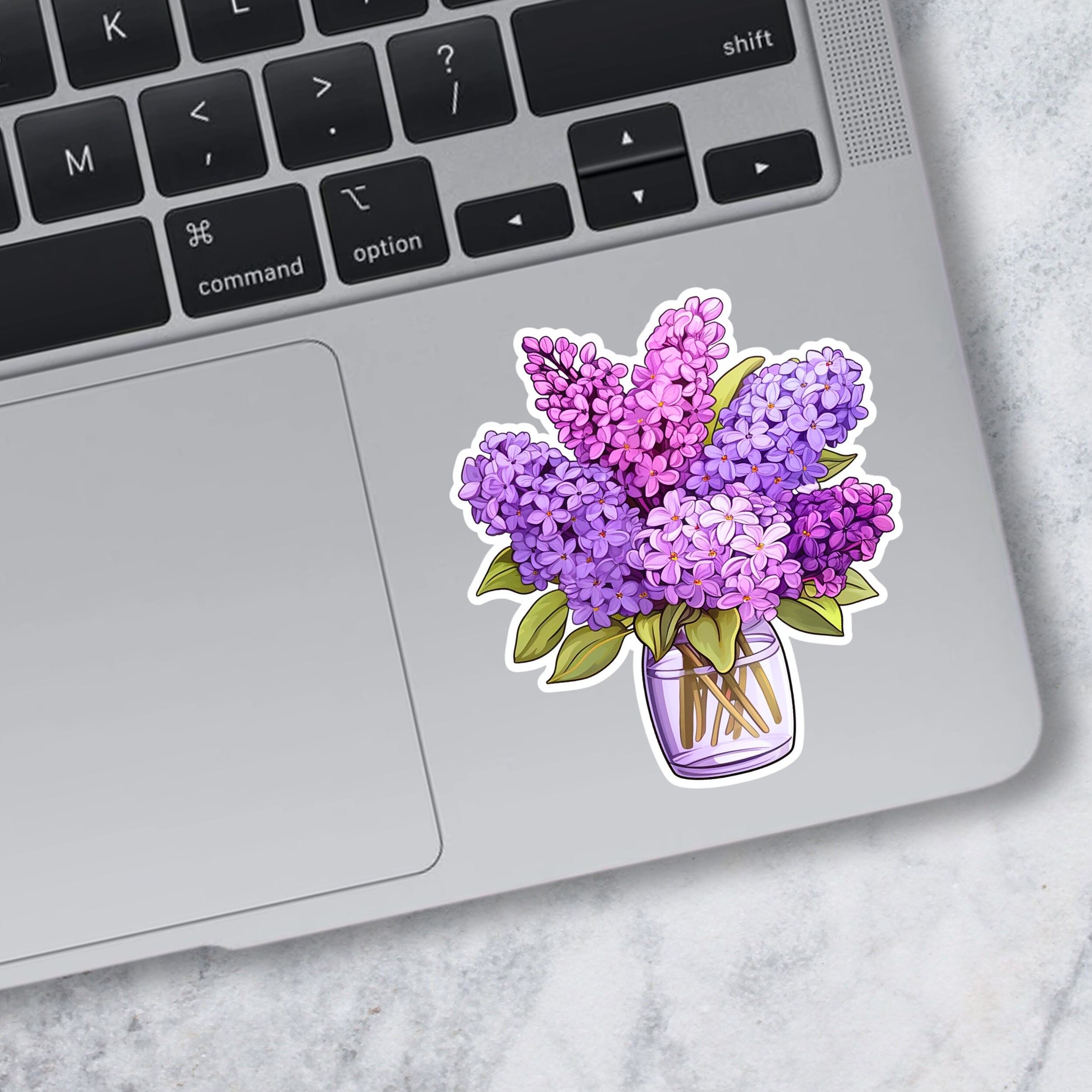 Lilacs in a Glass Vase Sticker Lovely Gift for Mom - Etsy