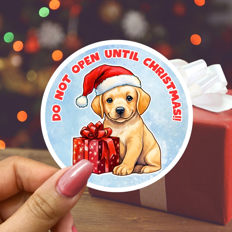 Do Not Open Until Christmas Label - Etsy