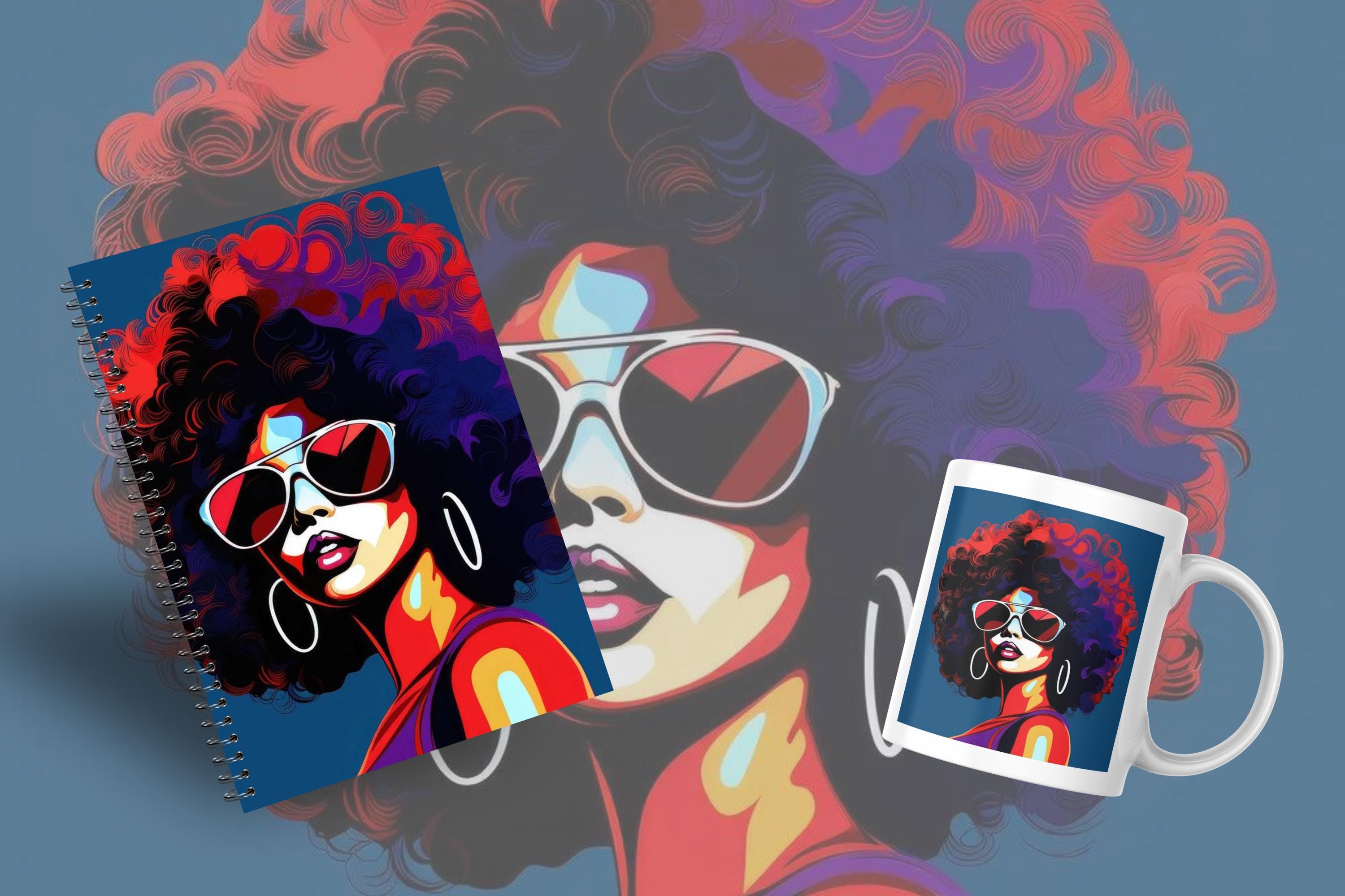 Retro Afrocentric Black Woman - Etsy