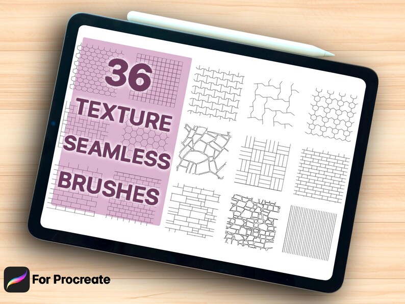 36 Texture Seamless Brushes for Architectural Drawings - Digital Brush ...