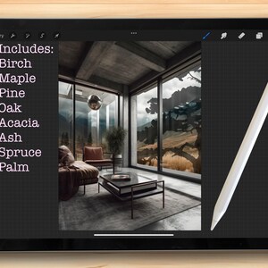 25 Tree Silhouette Brushes for Architectural Design - Digital Brush Set ...
