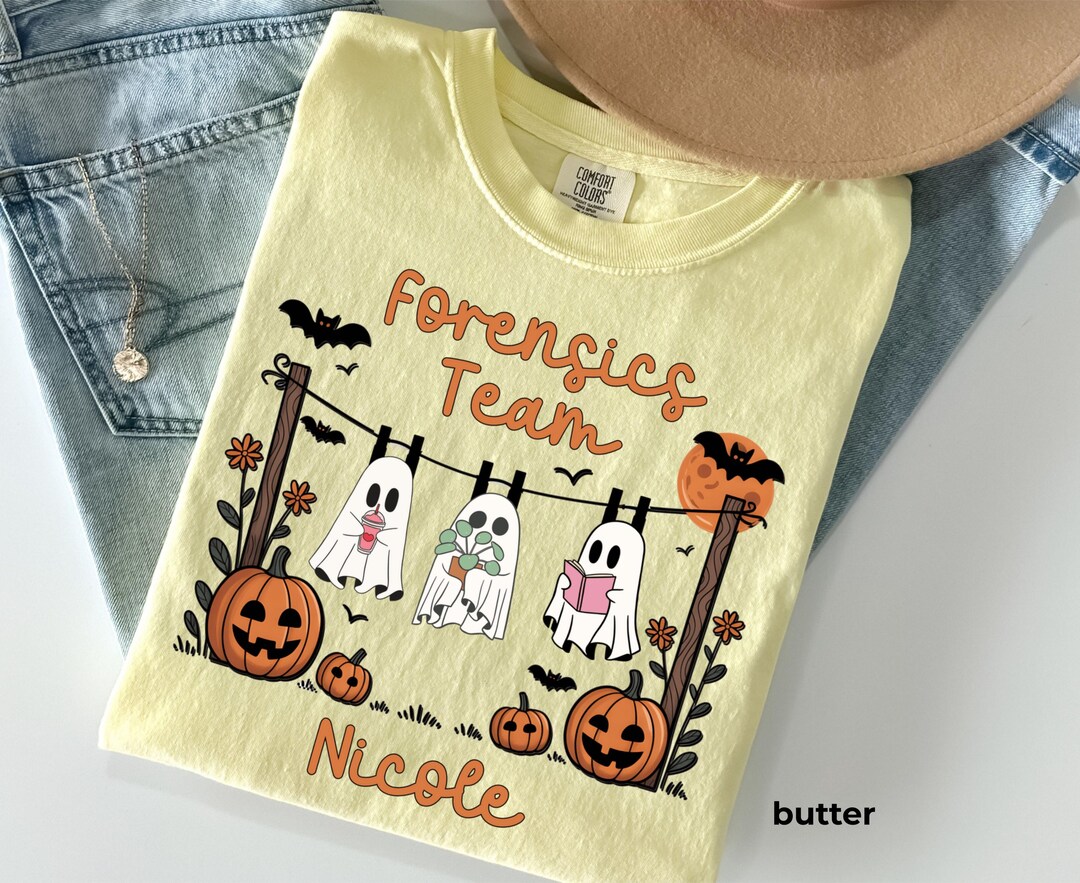 Comfort Colors Forensic, Personalized Forensic Team Shirts ...