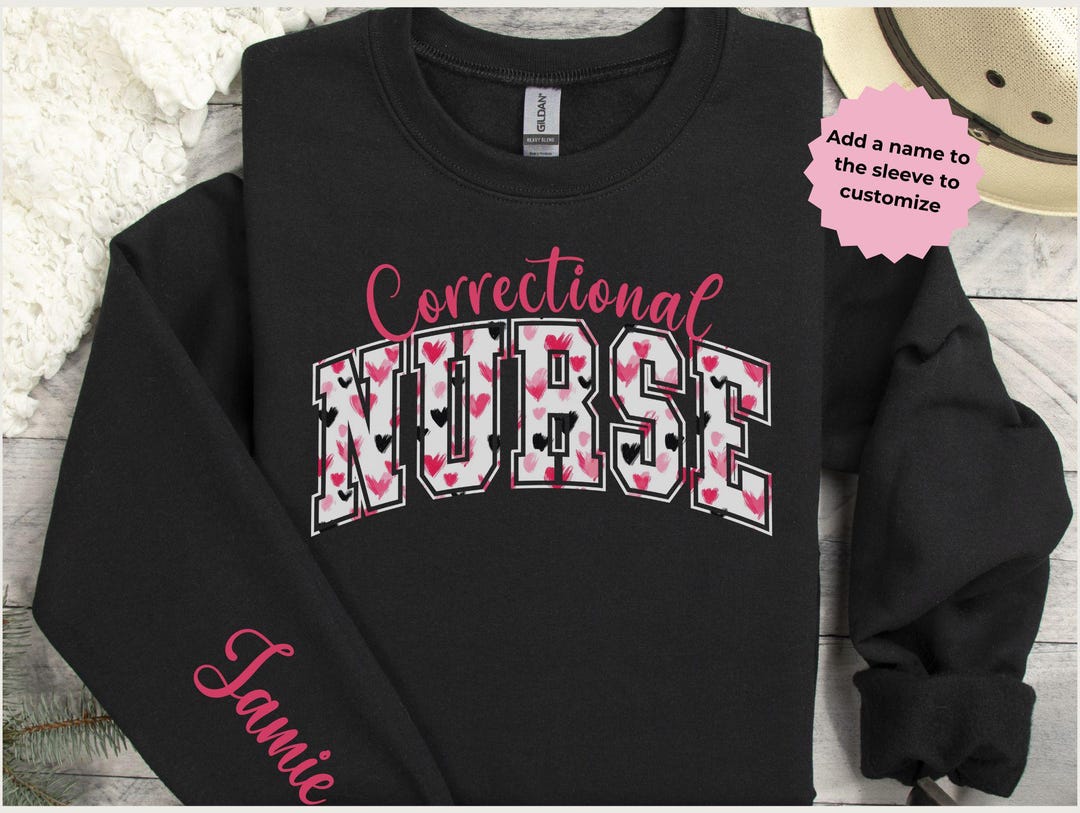 Personalized Correctional Nurse, Custom Correctional Nurse T-shirt ...