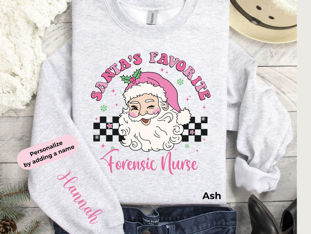 Personalized Forensic Nurse, Christmas Forensic Nurse Shirt, Custom ...