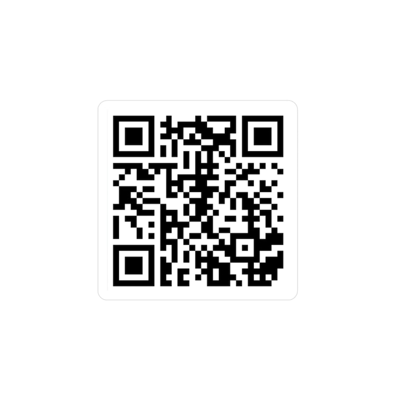 Rick Roll QR Code Sticker | Waterproof, Water Bottle, Laptop, Funny - Etsy