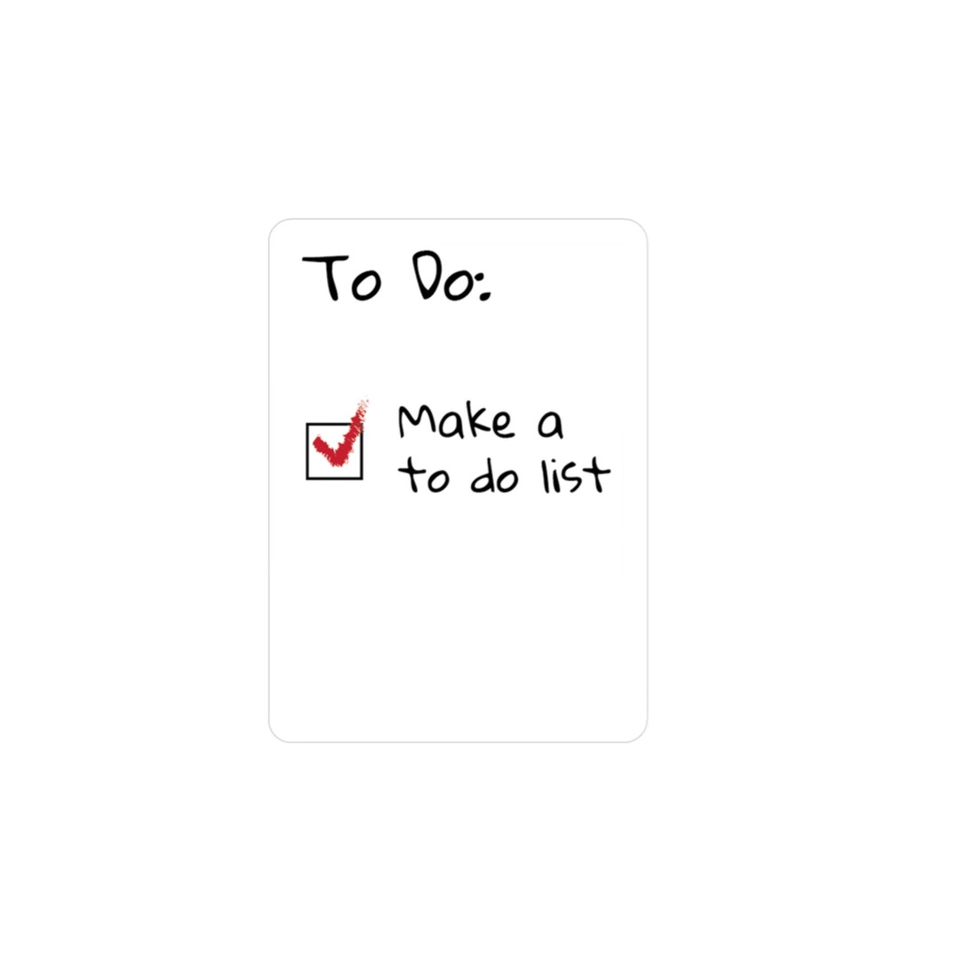 Make a to Do List Sticker - Etsy