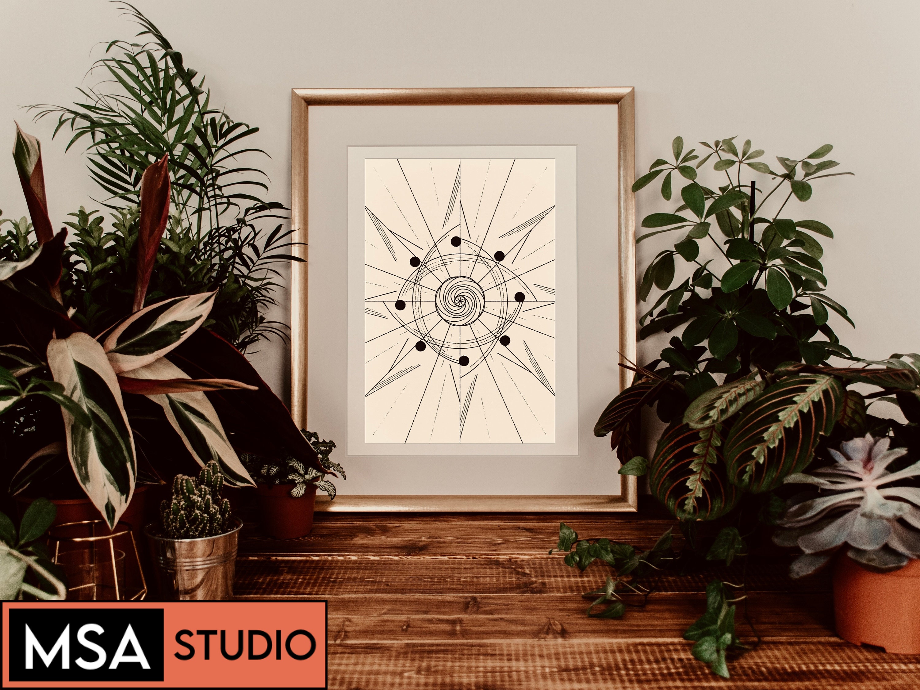Abstract Line Art Digital Download, Wall Art, Digital Printable Art ...