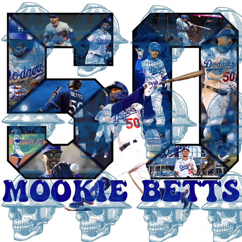 Mookie Betts of the Los Angeles Dodgers Picture Collage (great for ...