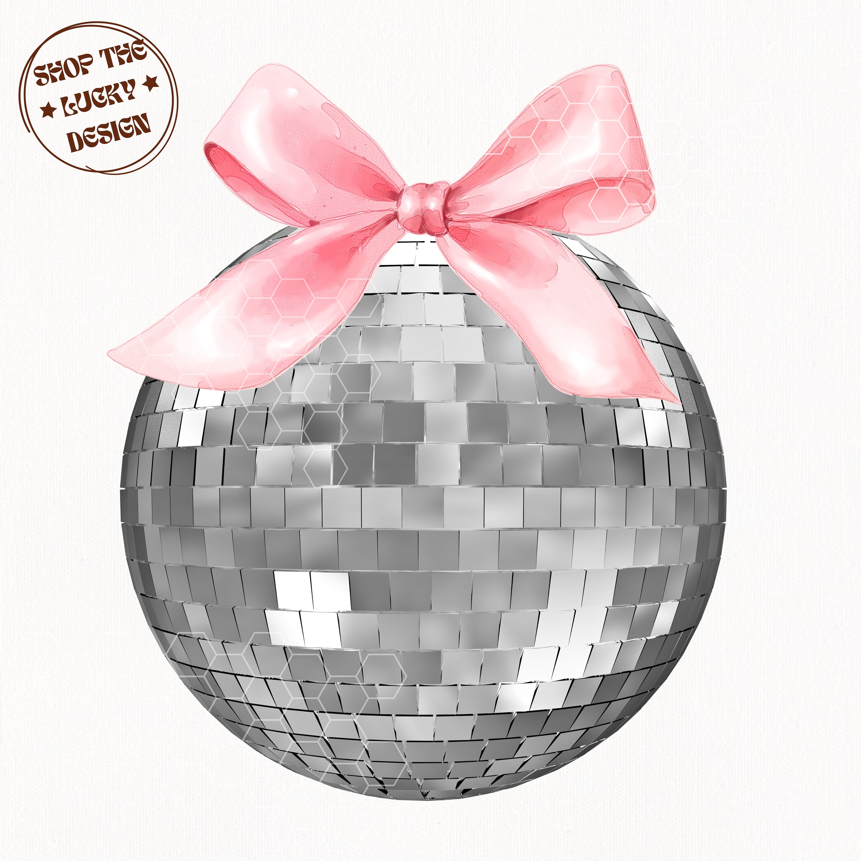 Coquette Disco Ball Png, Soft Girl Era Png, Pink Bow Aesthetic Png ...