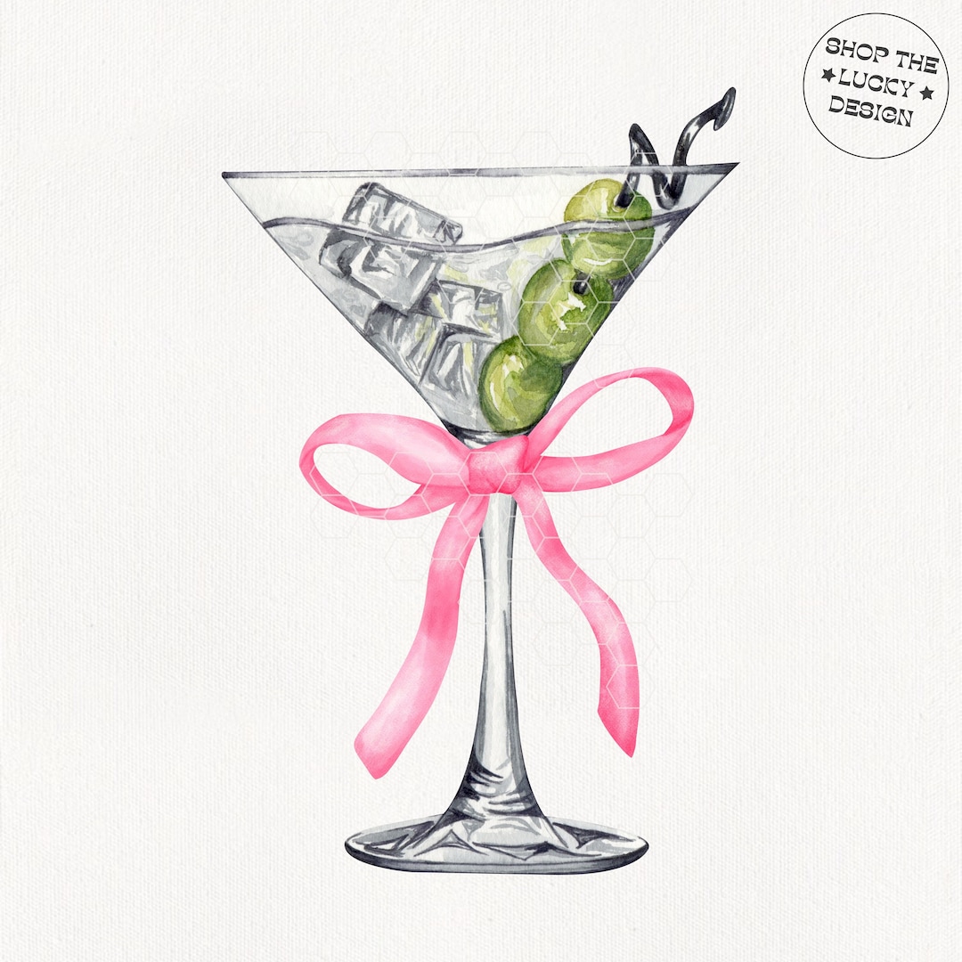 Martini PNG Dirty Martini PNG Ribbon Martini Png Bow Soft Png Trendy ...
