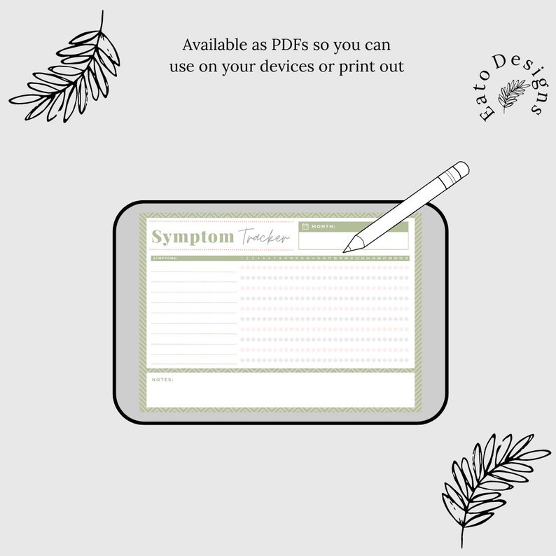 Chronic Illness Symptom Checklist - Etsy