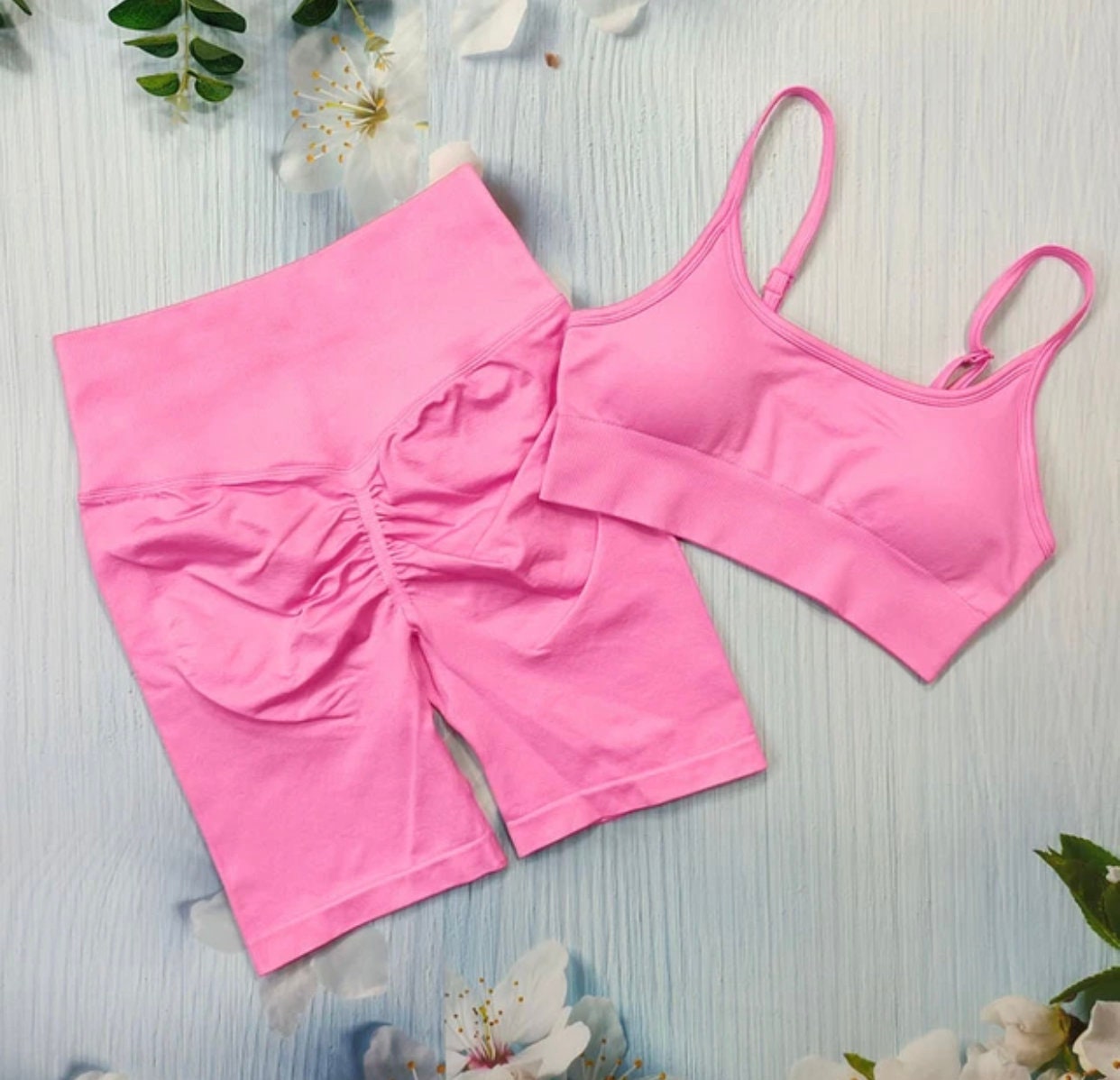Pink Workout Set - Etsy