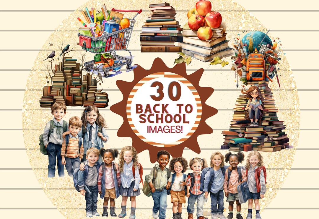 Back to School Digital Art PDF PNG & SVG Commercial Use - Etsy New Zealand