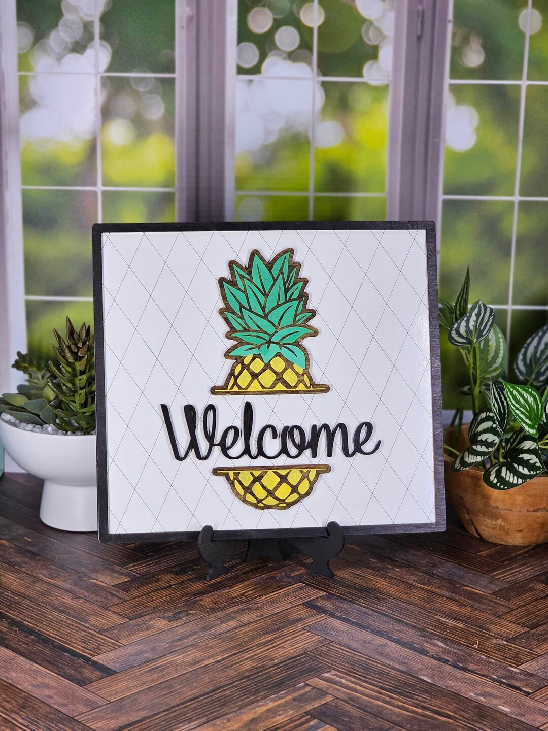 Pineapple Welcome Sign - Etsy