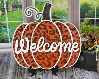 Happy Fall Coastal Pumpkin Sign - Etsy