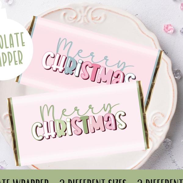 Christmas Chocolate Wrapper - Etsy Australia