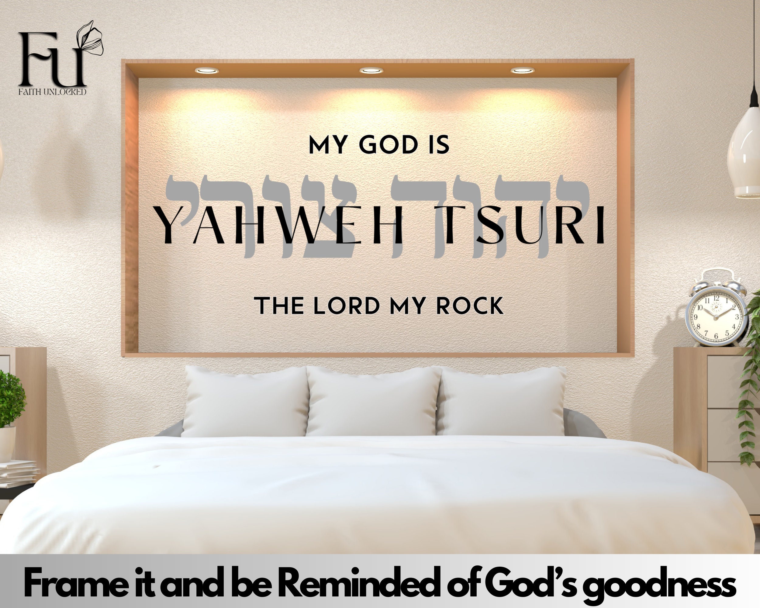 Yahweh Tsuri, El Señor mi Roca svg, png, jpg, archivo pdf, nombres ...