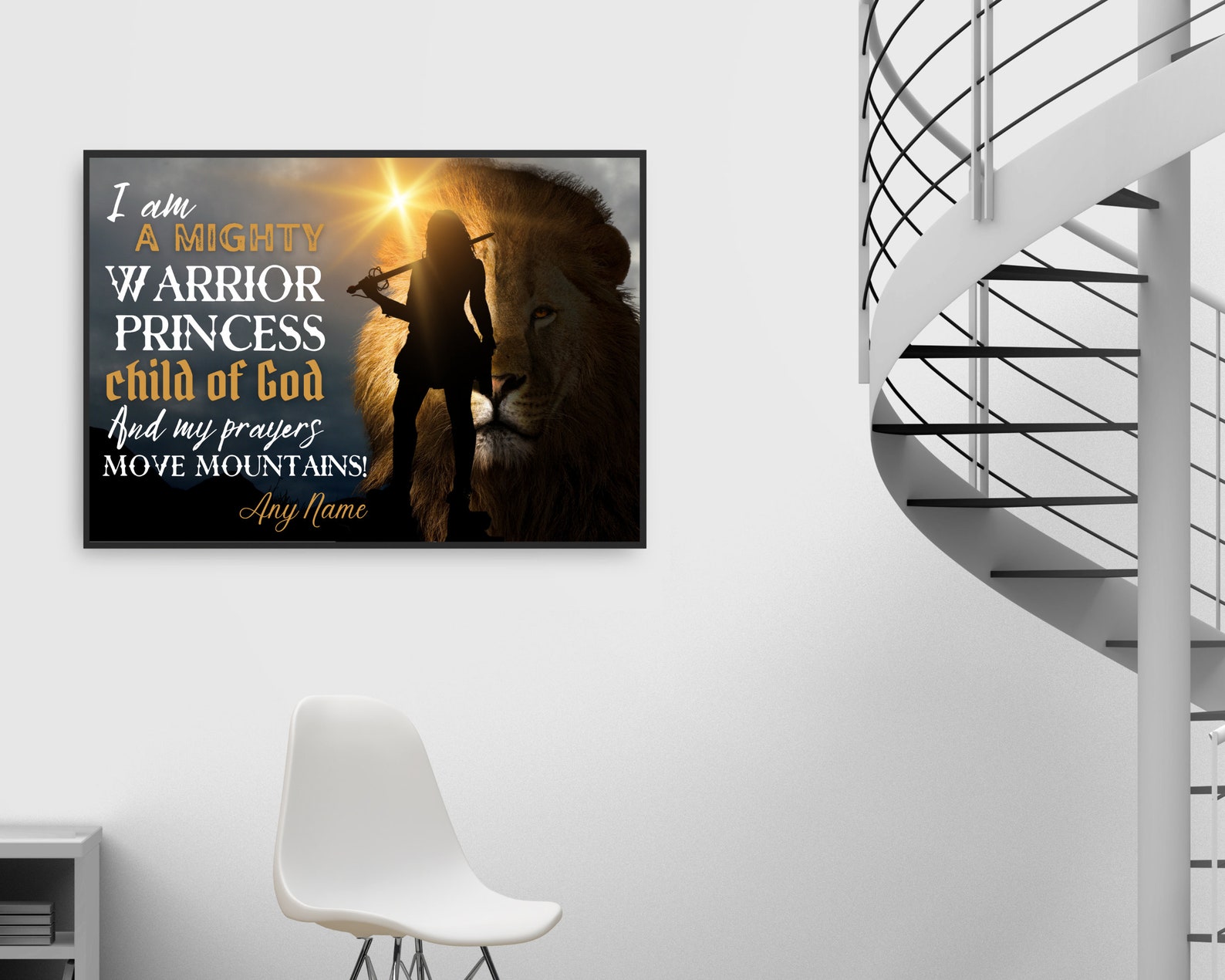 Personalized I Am a Mighty Warrior Princess Child of God, Digital ...