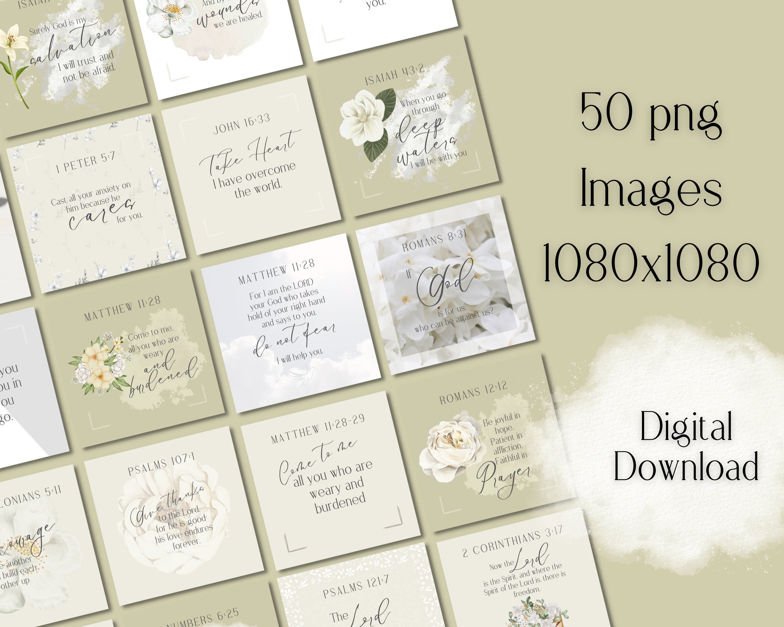 200 Christian Social Media Posts / Faith Insta Marketing / Religious ...