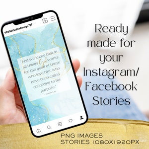 Christian Bible Verses Social Media Posts Graphics - Etsy